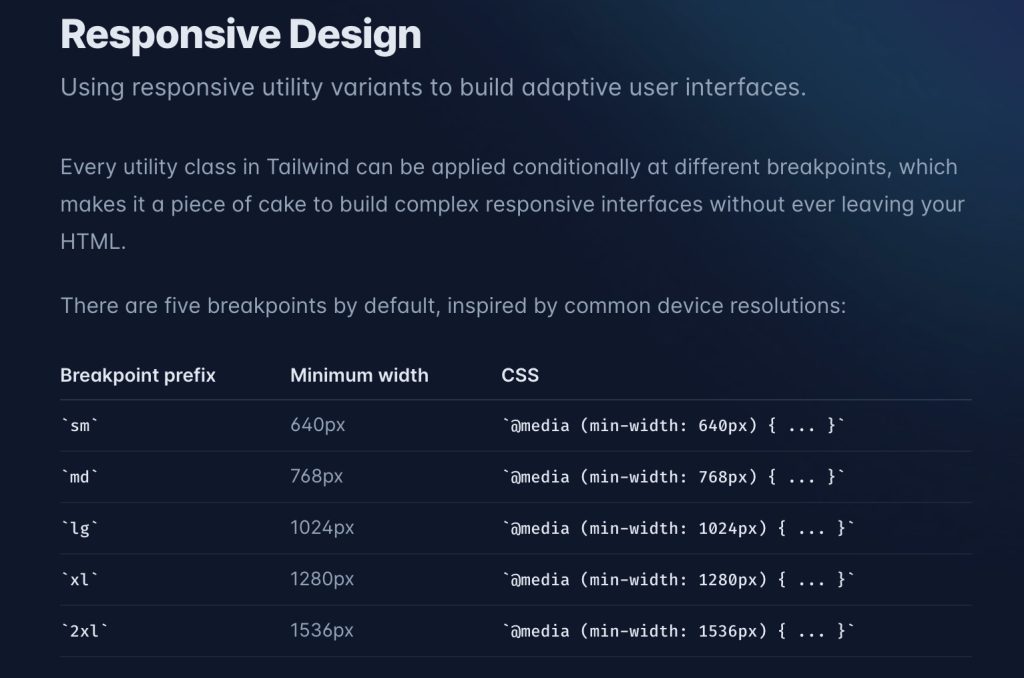 tailwind-responsive-design | Web-saku